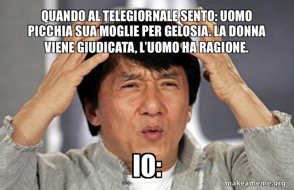 Quando al telegiornale sento: uomo picchia sua moglie per gelosia. La ...