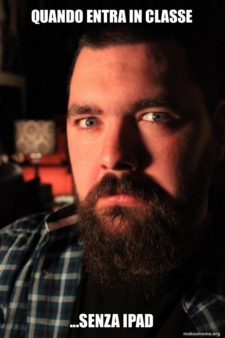 quando entra in classe ...senza ipad - Good Intentions Axe Murderer ...