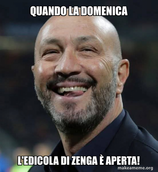 Quando la domenica L'edicola di ZENGA È APERTA! Meme Generator