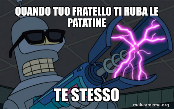quando tuo fratello ti ruba le patatine te stesso - Blasting Bender ...
