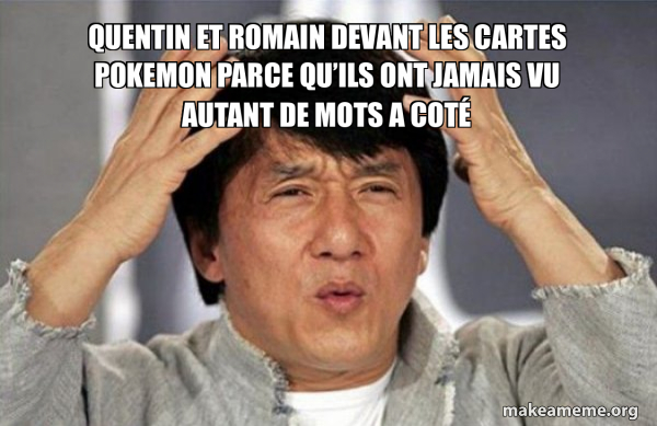 Quentin et romain devant les cartes pokemon parce qu’ils ont jamais vu ...