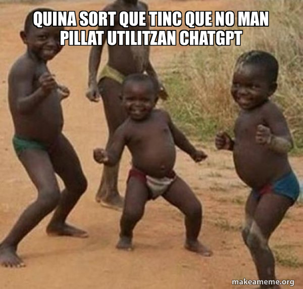 quina sort que tinc que no man pillat utilitzan ChatGPT - Dancing Black ...