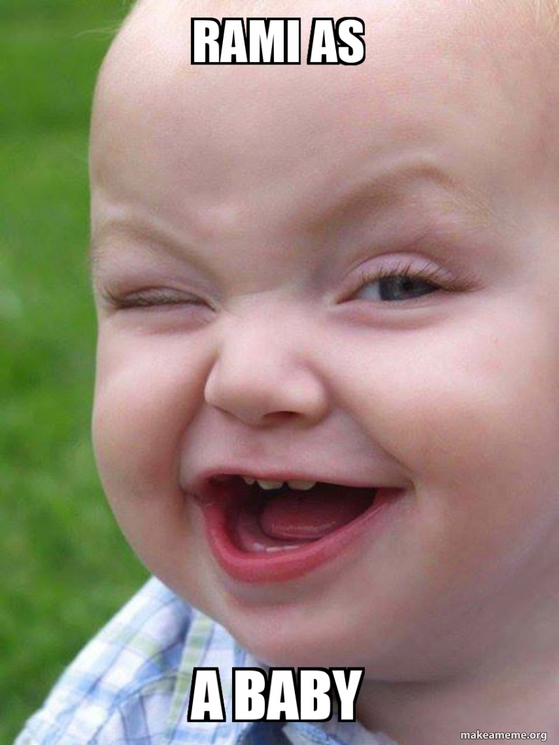 rami as a baby Meme Generator
