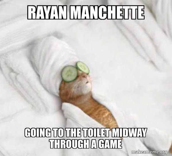 RAYAN MANCHETTE GOING TO THE TOILET MIDWAY THROUGH A GAME - Pampered ...