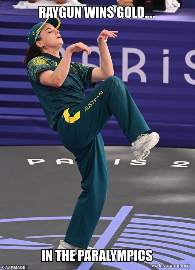 Raygun wins gold.... in the paralympics Meme Generator