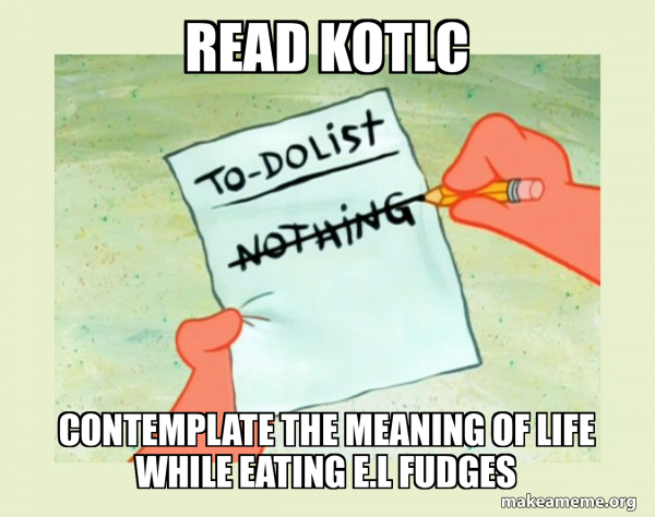 Read kotlc CONTEMPLATE THE MEANING OF LIFE WHILE EATING E.L FUDGES - To ...