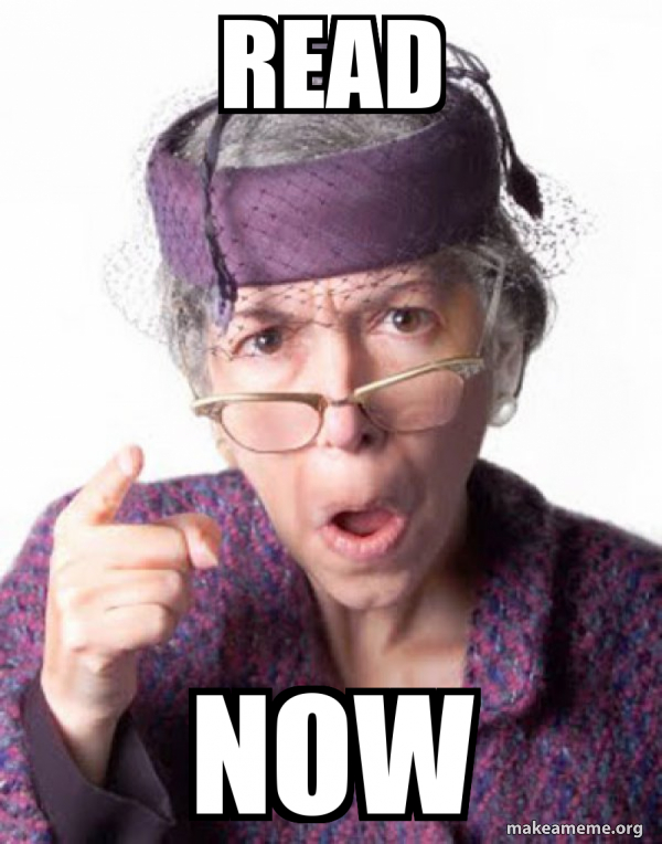 READ NOW - Disapproving Grandma Meme Generator
