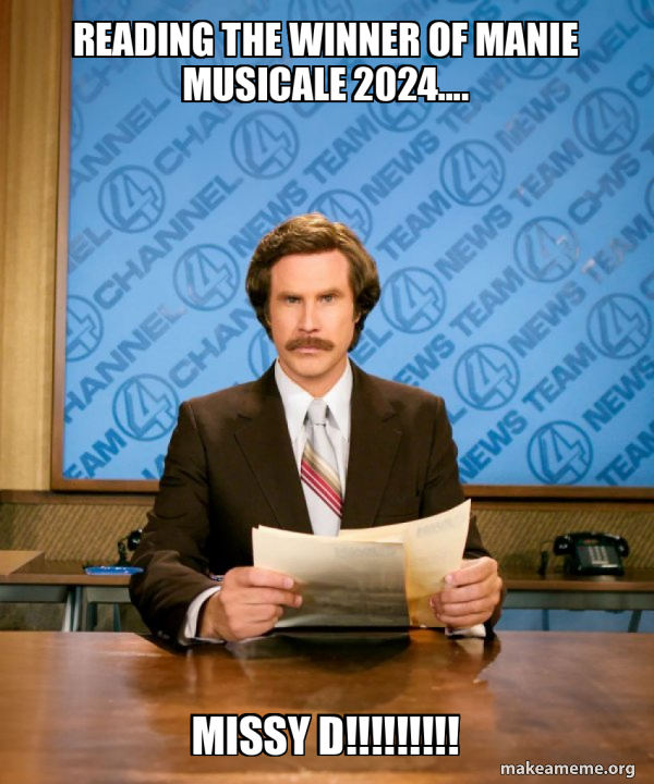 Reading The Winner Of Manie Musicale 2024.... MISSY D ...