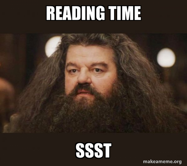 Reading Time Ssst - Hagrid - I should not have said that Meme Generator
