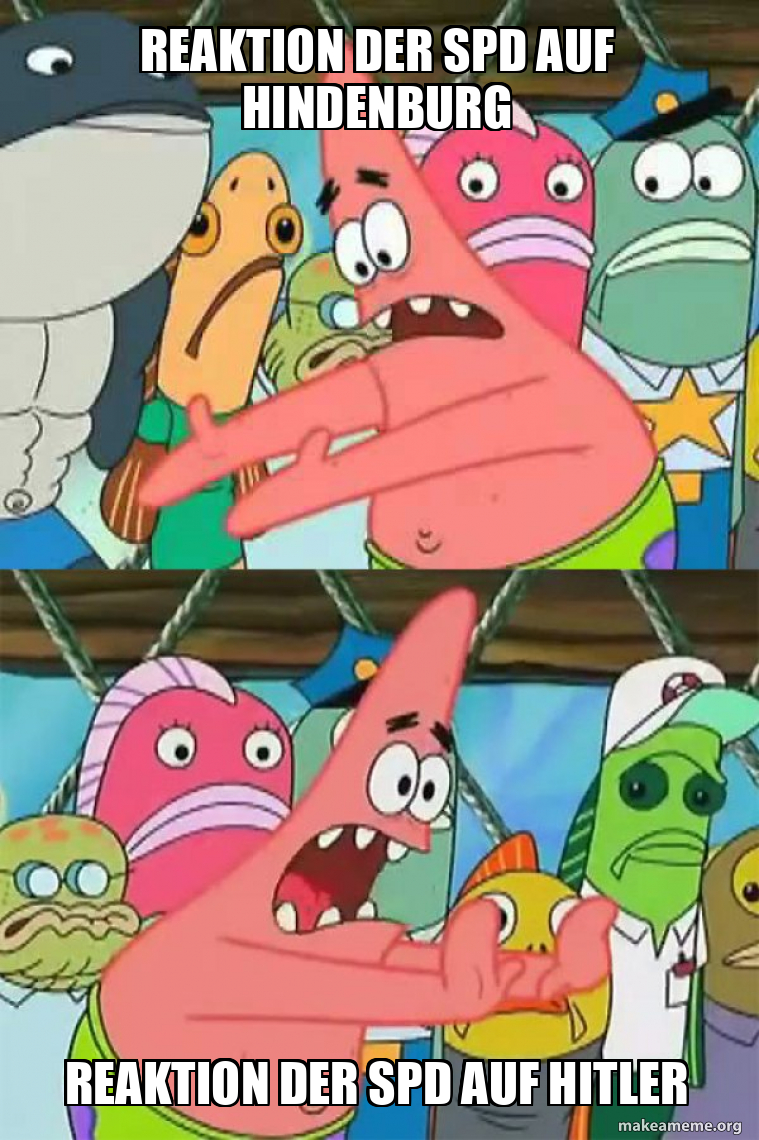 Reaktion der spd auf Hindenburg Reaktion der SPD auf Hitler - Push It ...