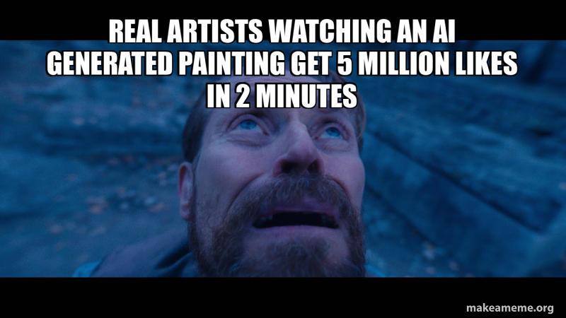 real artists watching an ai generated painting get 5 million likes in 2 ...
