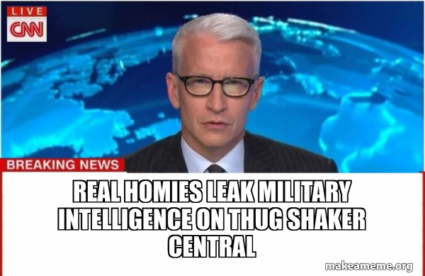 Real homies leak military intelligence on Thug Shaker Central - Fake ...