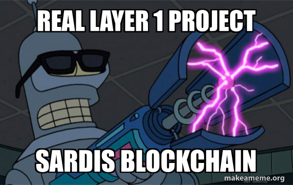 REAL LAYER 1 PROJECT SARDIS BLOCKCHAIN - Blasting Bender Meme Generator