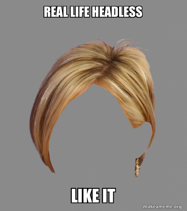 Real life headless Like it - The Karen Hair Meme Generator