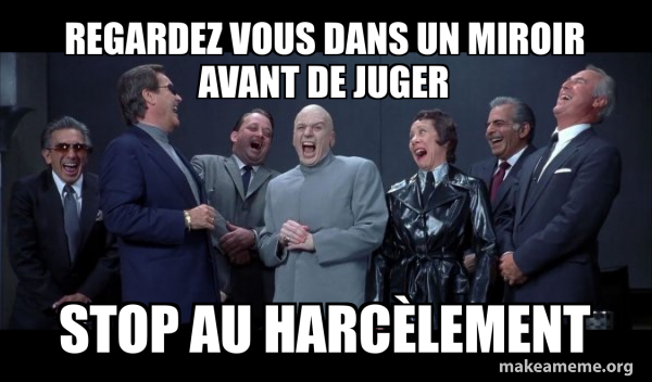Regardez vous dans un miroir avant de juger Stop au harcèlement - Dr ...