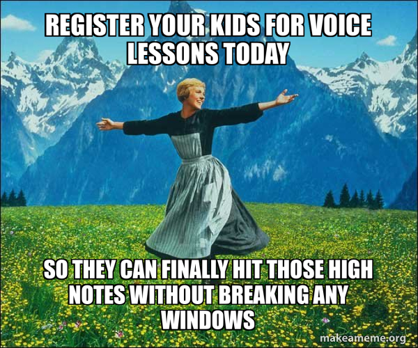 Register Your kids for voice lessons today So they can finally hit ...