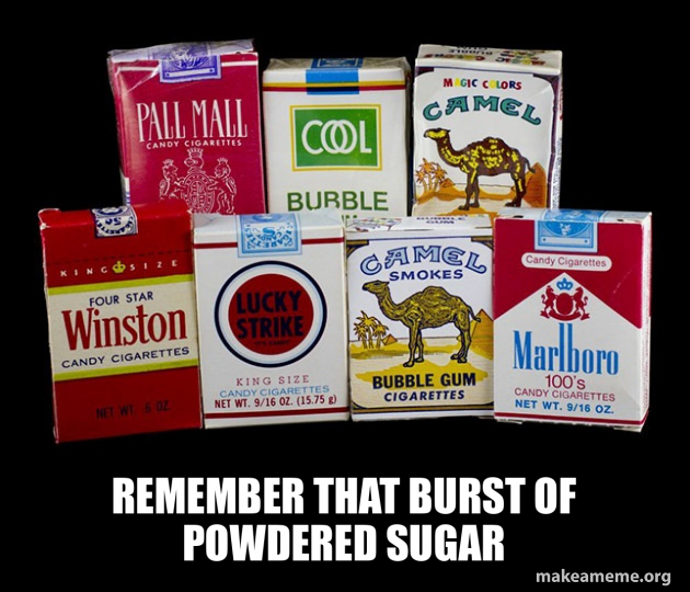 Remember that burst of powdered sugar Meme Generator