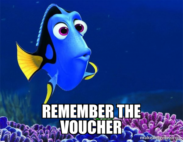 remember the voucher - Dory from Nemo (5 second memory) Meme Generator