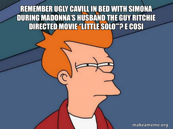 Remember ugly CAVILL in bed with Simona during Madonna’s Husband the ...