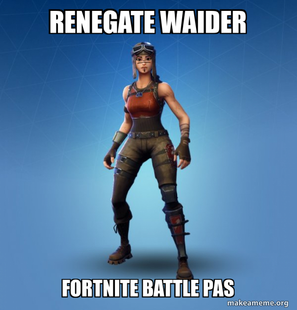 renegate waider fortnite battle pas - Renegade Raider Fortnite Skin ...