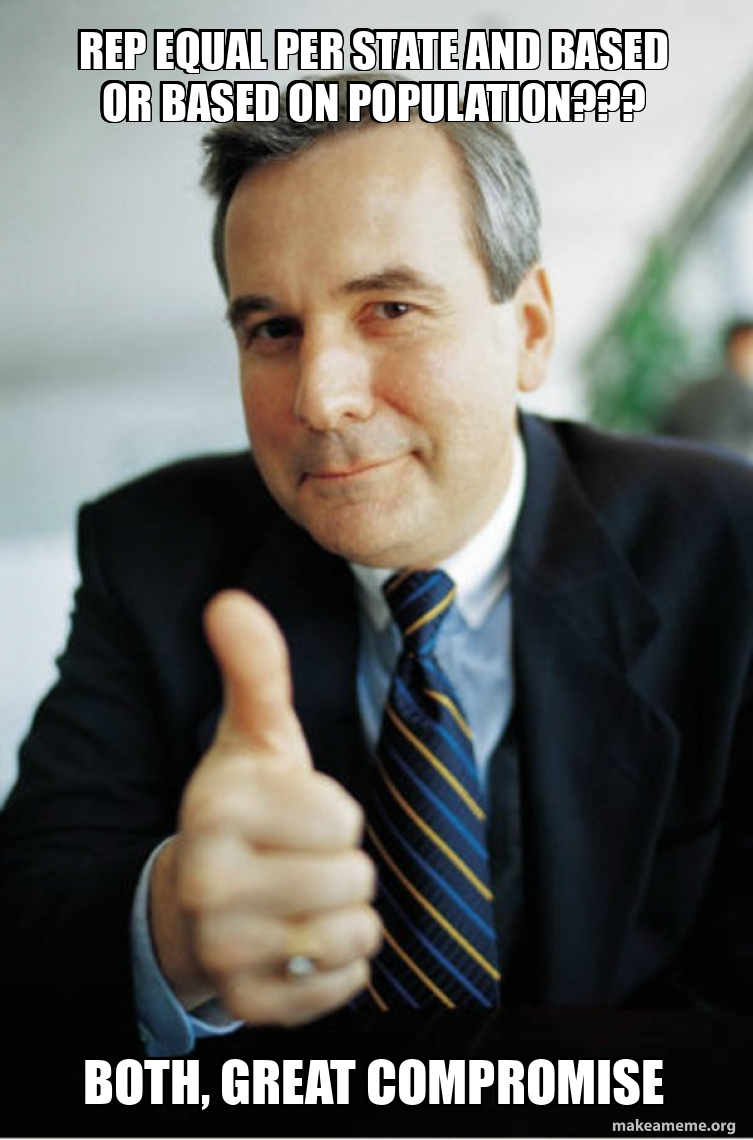 Rep equal per state and based or based on population??? BOTH, GREAT ...