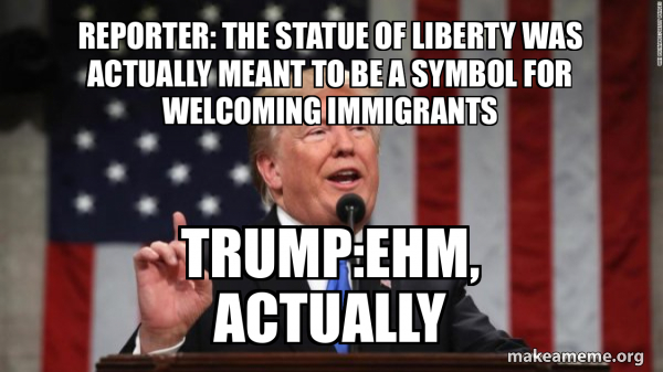 Reporter: the Statue of Liberty was actually meant to be a symbol for ...