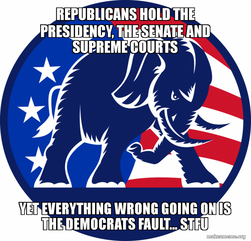 republicans hold the presidency, the senate and supreme courts yet ...