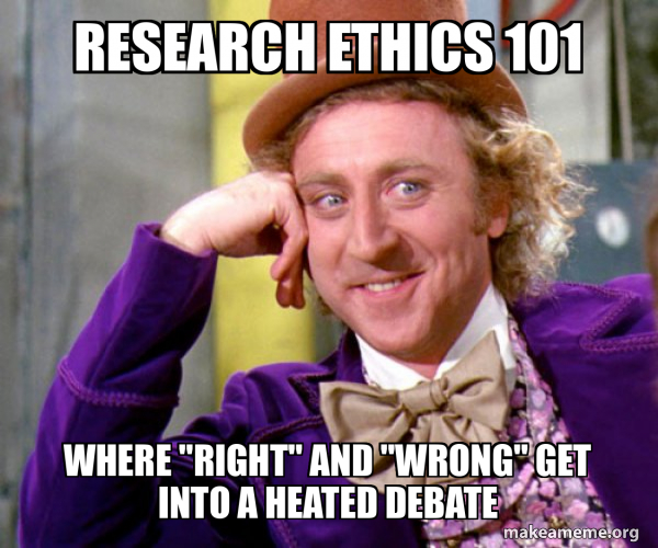 Research Ethics 101 Where "right" and "wrong" get into a heated debate ...