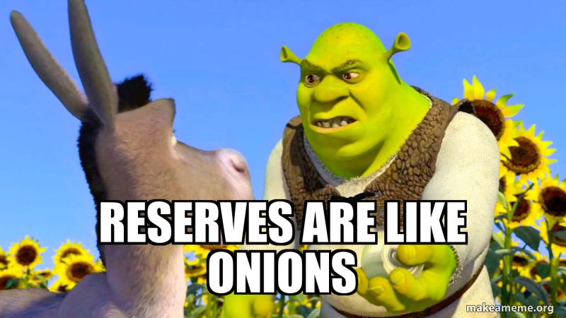 reserves are like onions Meme Generator