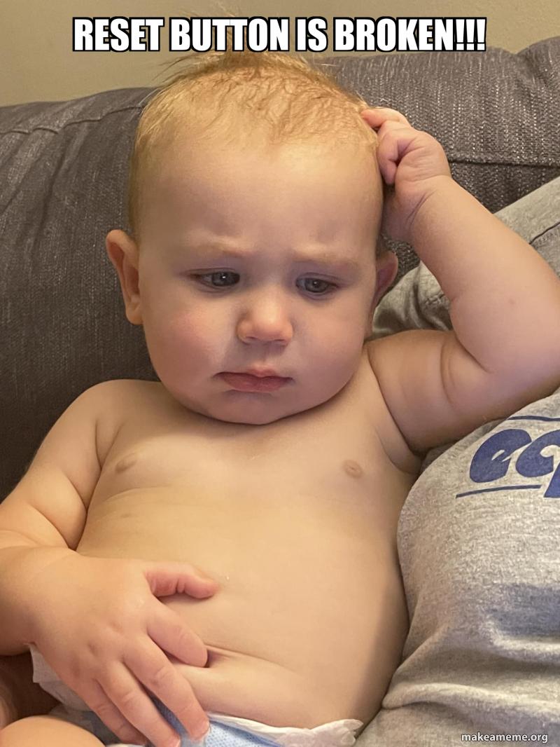 RESET BUTTON IS BROKEN!!! Meme Generator