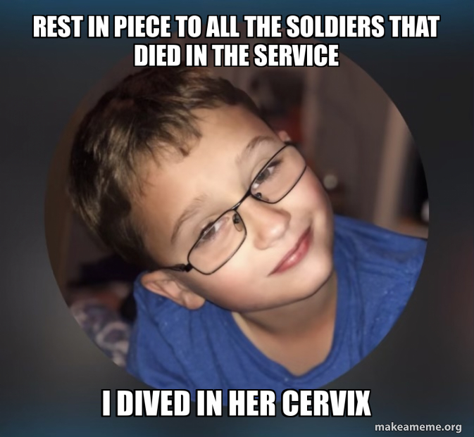 rest in piece to all the soldiers that died in the service i dived in ...