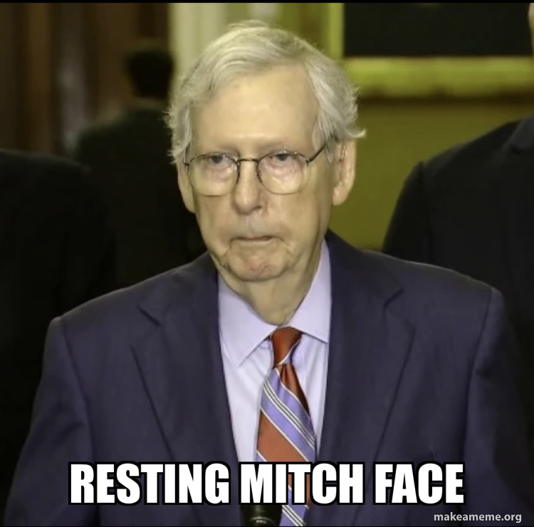 Resting mitch face Meme Generator