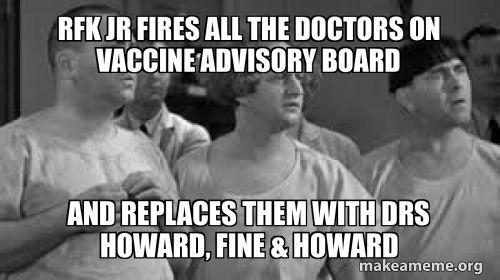 rfk jr fires all the doctors on vaccine ADVISORY board and replaces ...