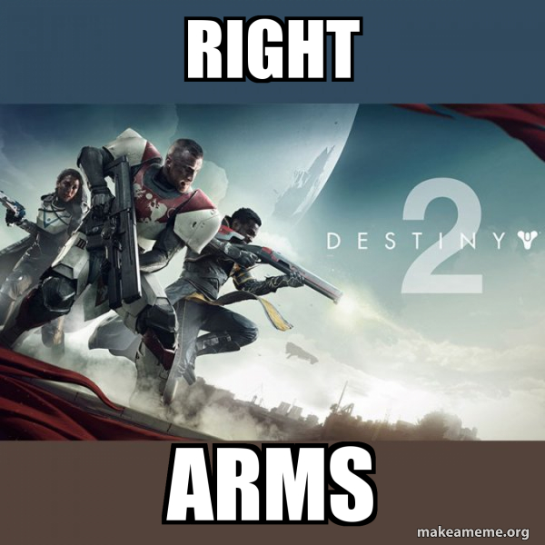 right arms - Destiny 2 Meme Generator