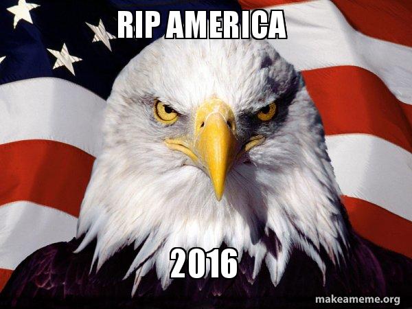 Rip America 2016 - American Pride Eagle Meme Generator
