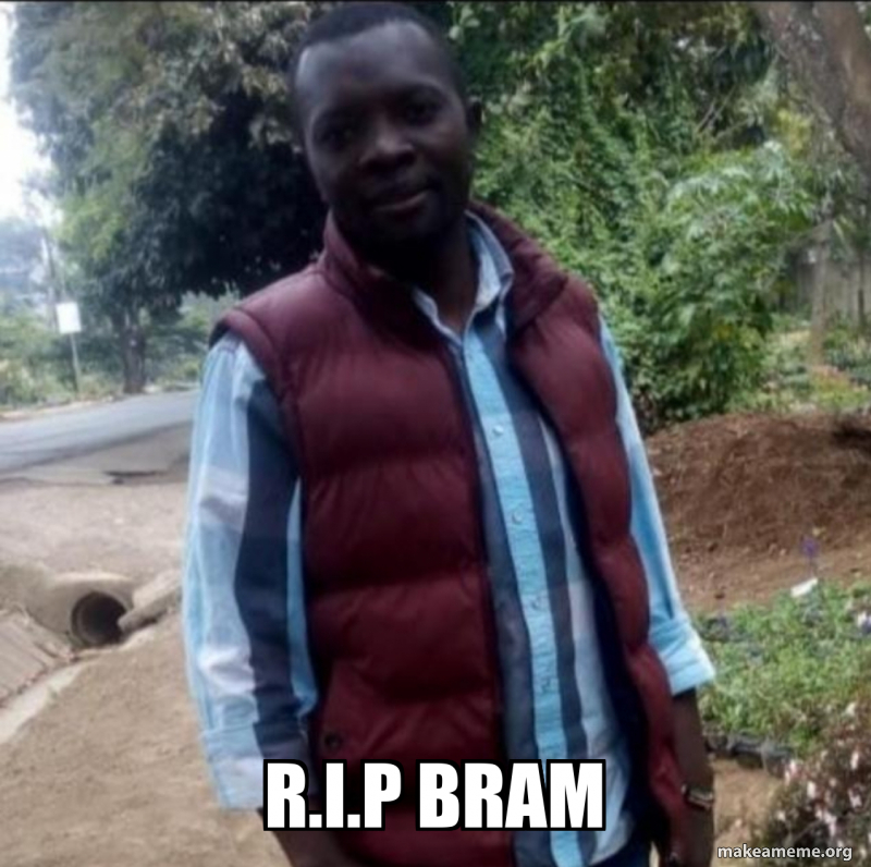 R.I.p Bram Meme Generator