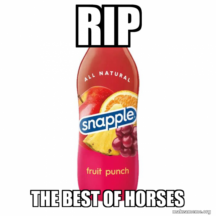 RIP THE BEST OF HORSES Meme Generator