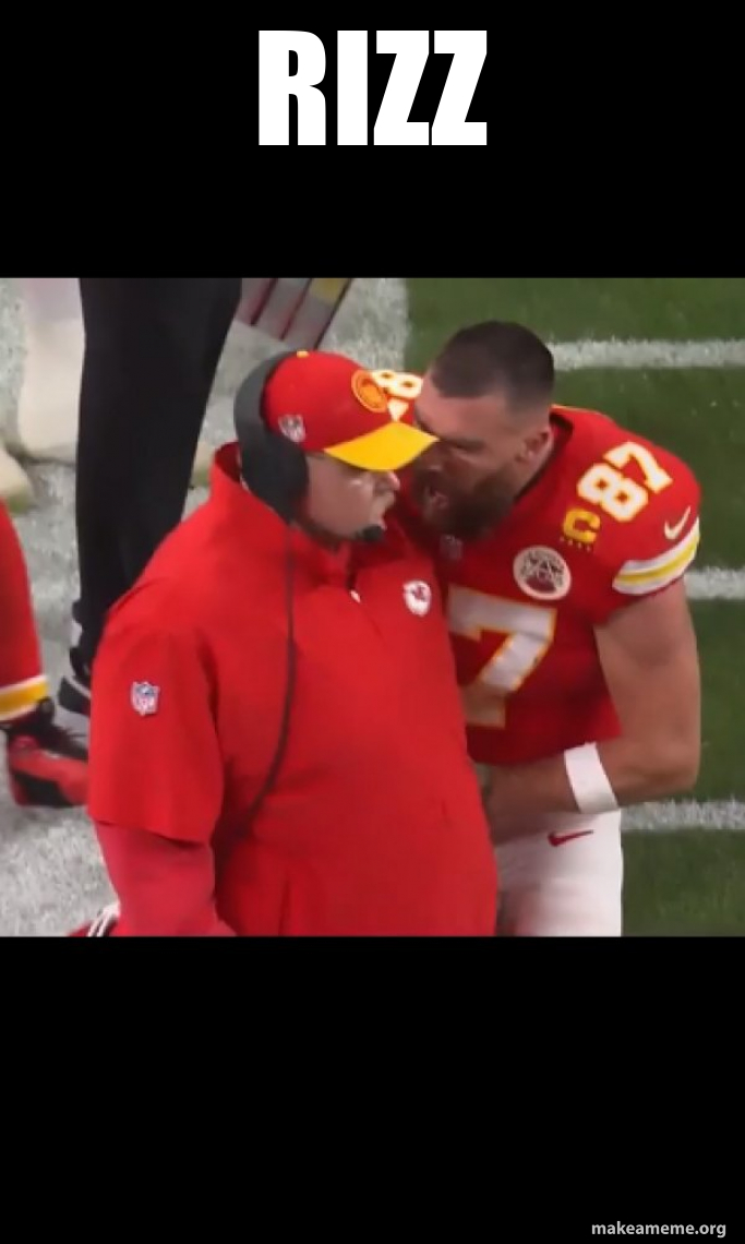 rizz - Travis Kelce and Coach Meme Generator