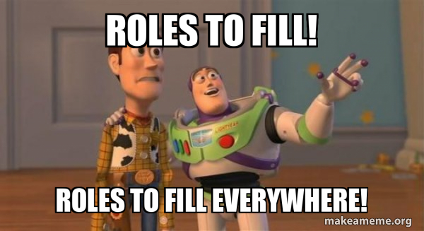 Roles To fill! Roles to fill everywhere! - Buzz and Woody (Toy Story ...