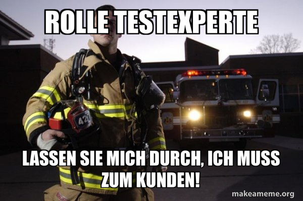 Rolle Testexperte Lassen Sie mich durch, ich muss zum Kunden! - Good ...