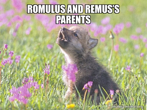 Romulus and Remus’s parents - Baby Insanity Wolf Meme Generator