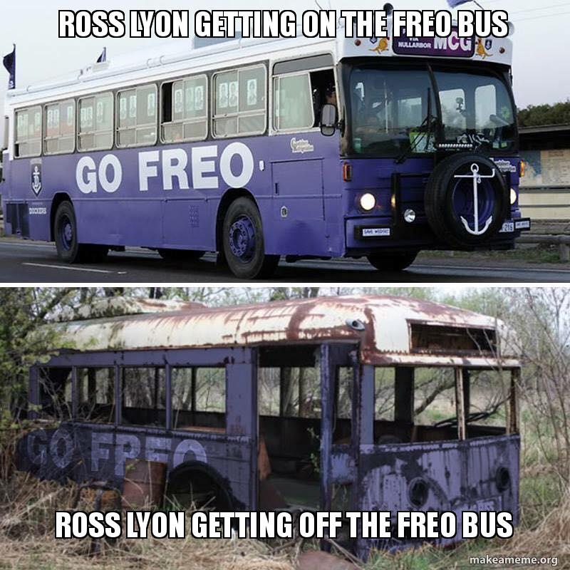 ROSS LYON GETTING ON THE FREO BUS ROSS LYON GETTING OFF THE FREO BUS ...
