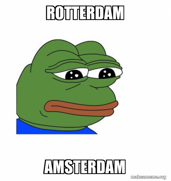 Rotterdam Amsterdam - Feels Bad Man Meme Generator