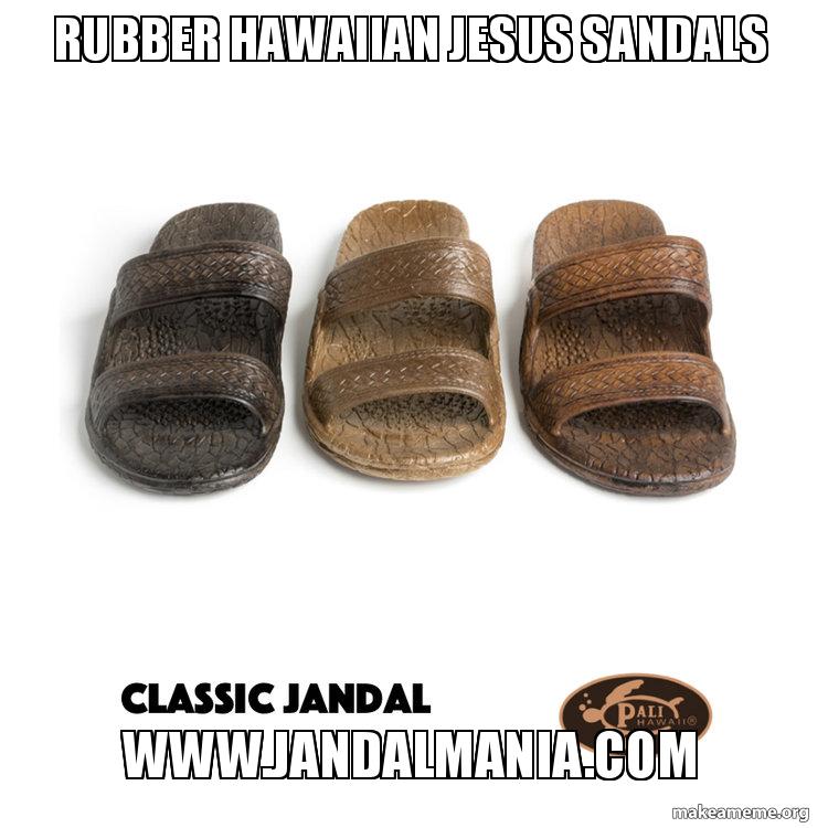 Rubber Hawaiian Jesus Sandals www.jandalmania.com - Rubber Hawaiian ...