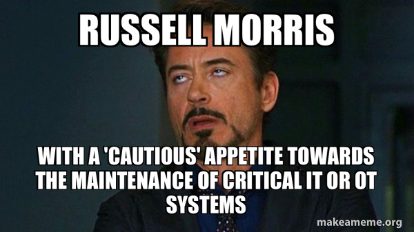 Russell Morris with a 'cautious' appetite towards the maintenance of ...