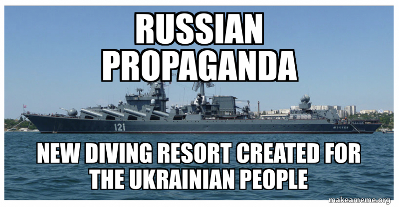 Russian Propaganda New diving resort created for the UKRAINIAN people ...