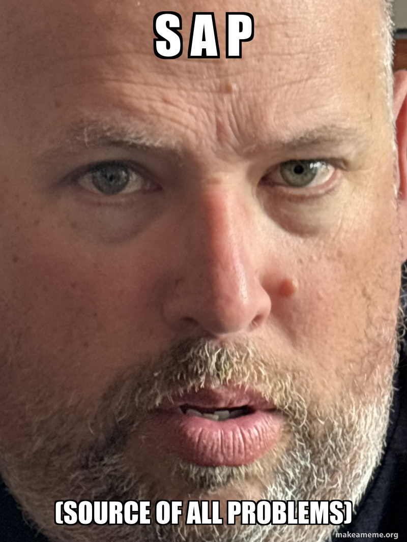 S A P (SOURCE OF ALL PROBLEMS) Meme Generator