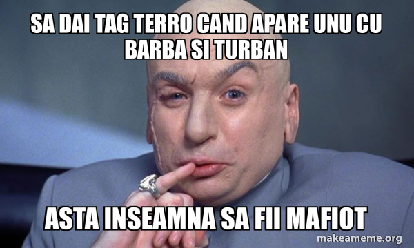 sa dai tag terro cand apare unu cu barba si turban asta inseamna sa fii ...