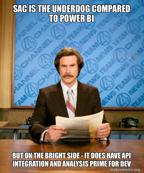 SAC is the underdog compared to power bi but on the bright side - it ...