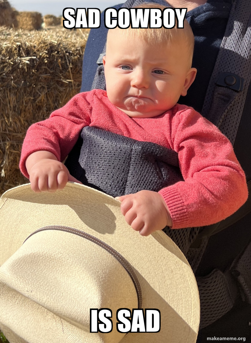 Sad cowboy Is sad Meme Generator